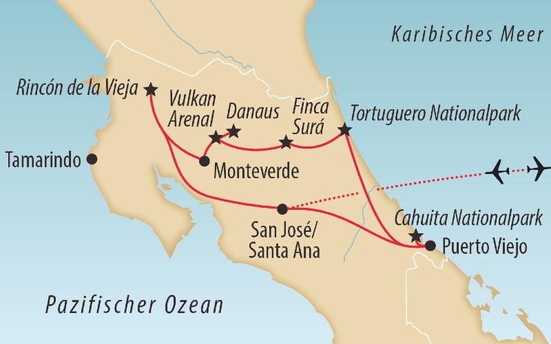 Costa Rica-Rundreise | car-tours.ch