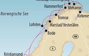 Legendäre Postschiffroute mit Havila | car-tours.ch